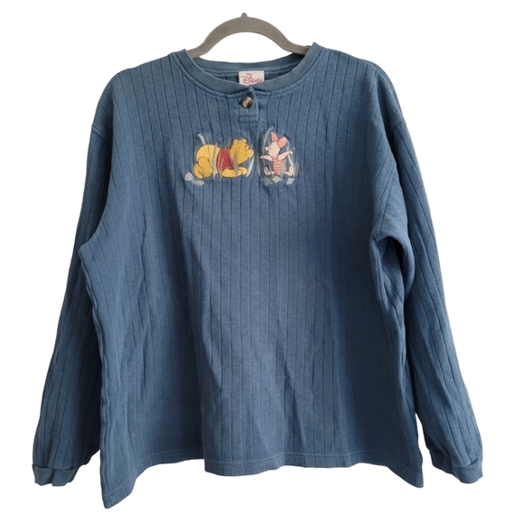 Disney | Tops | Vtg The Disney Store Women Large Dusty Blue Winnie The ...